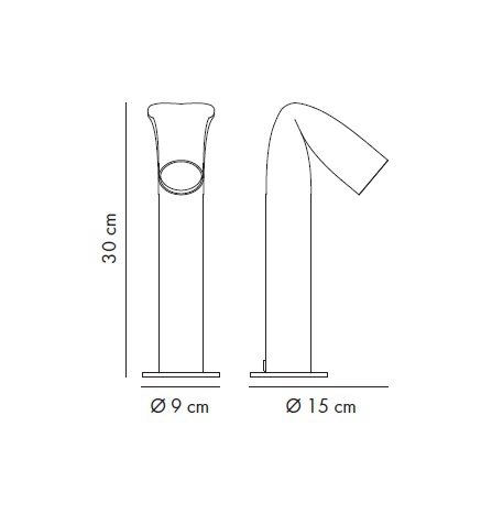 BENDER Aluminium table lamp By AXOLIGHT