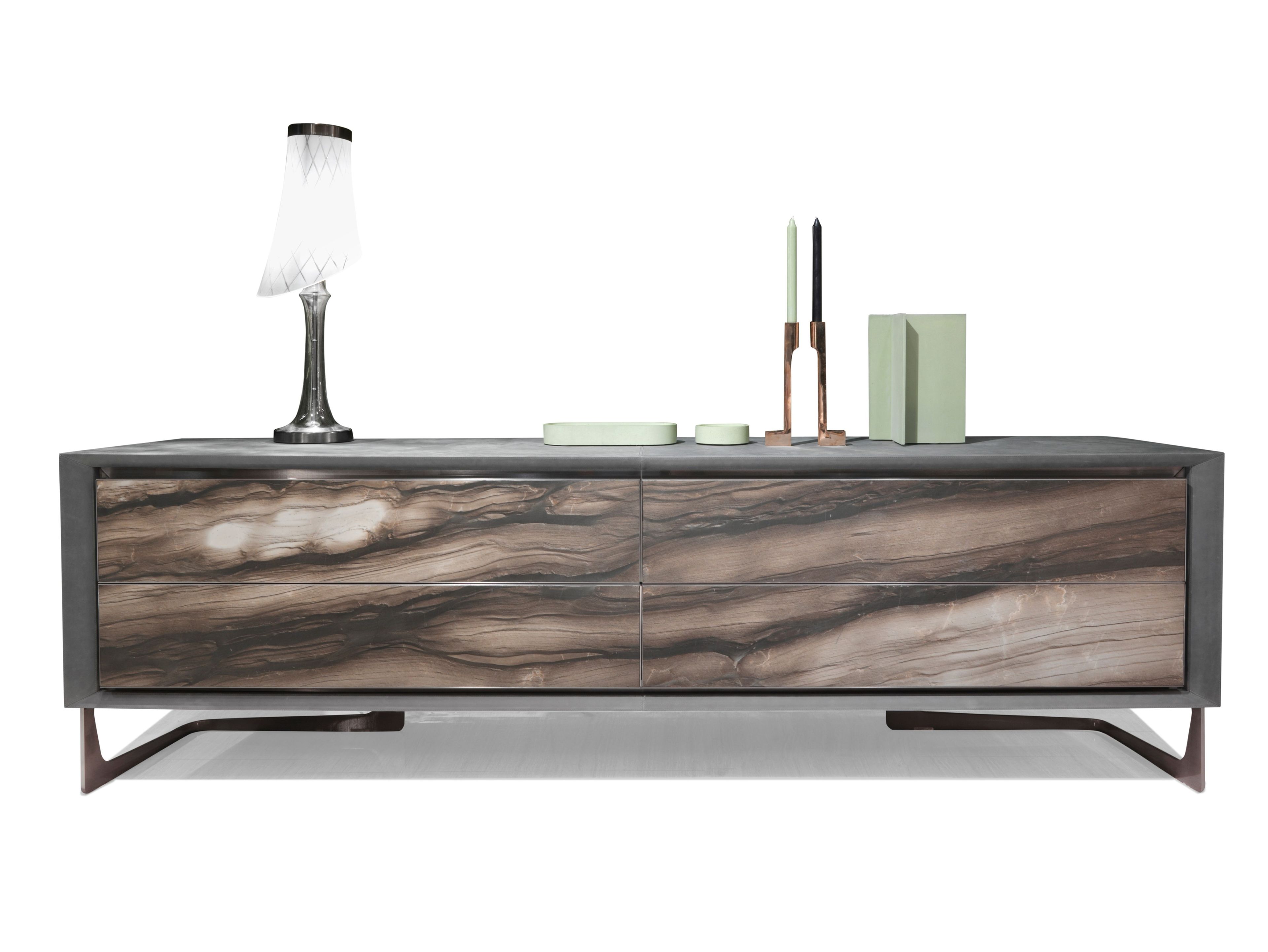 AZIMUT Marble sideboard with drawers By Visionnaire | design Steve Leung