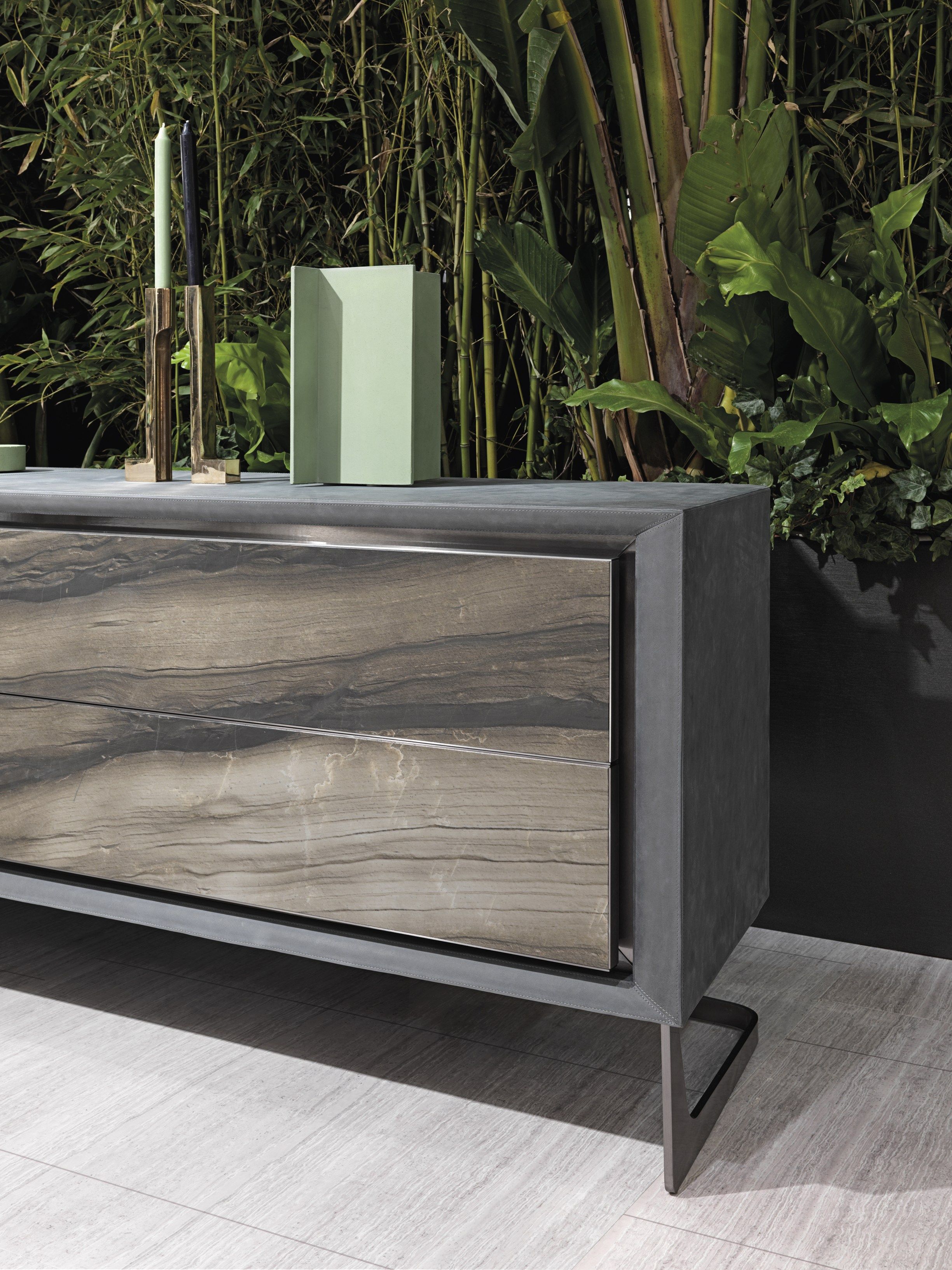 AZIMUT Marble sideboard with drawers By Visionnaire | design Steve Leung