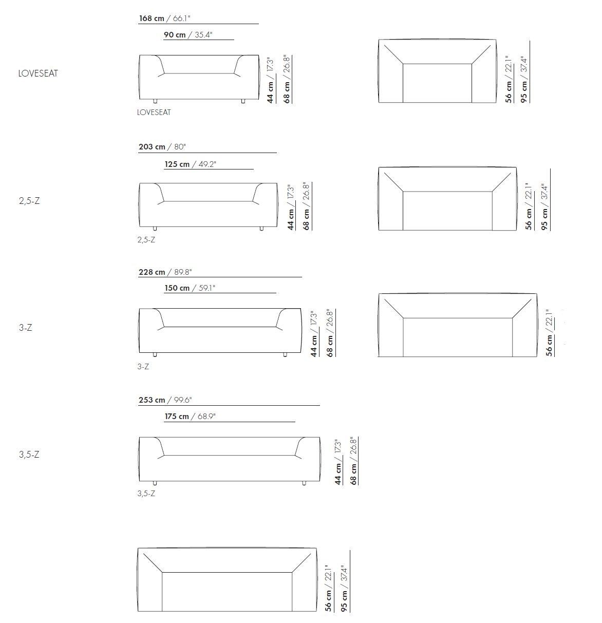 AZTEC | Sofa 2 seater fabric sofa with removable cover By Montis ...