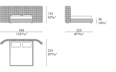 AZUL 床 By Turri | design Paola Navone