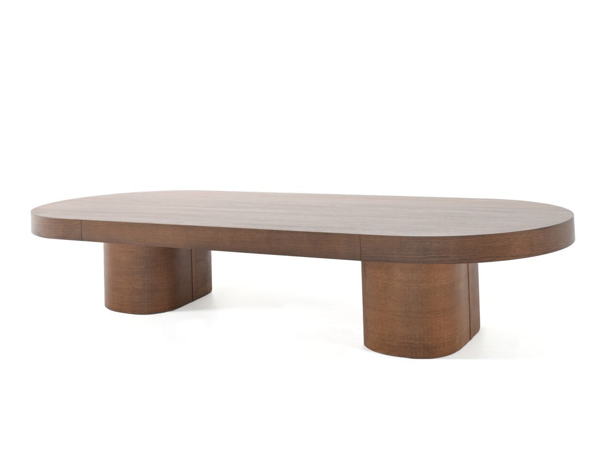 SYDNEY Oval low MDF coffee table By Able