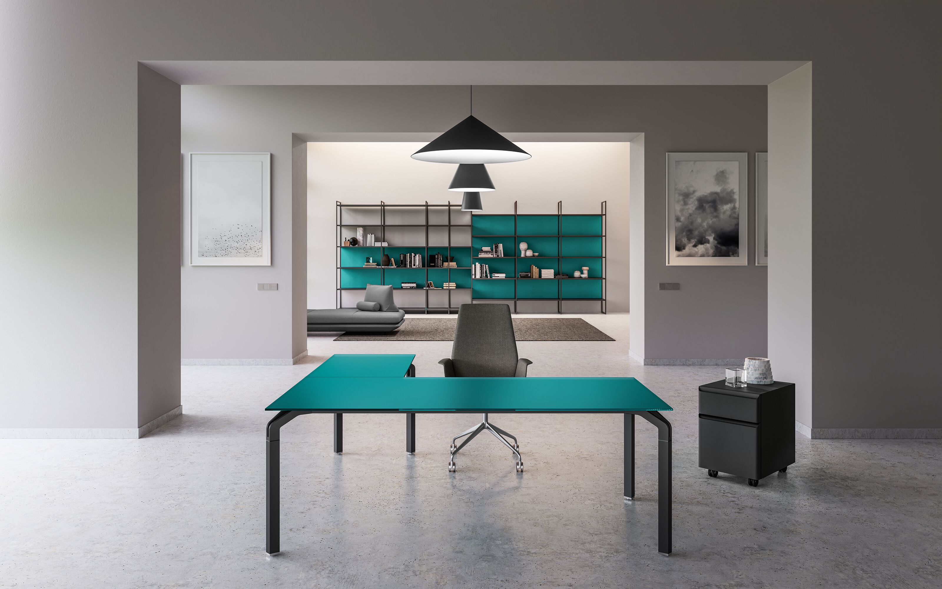 GATE | Glass office shelving Office shelving By About Office