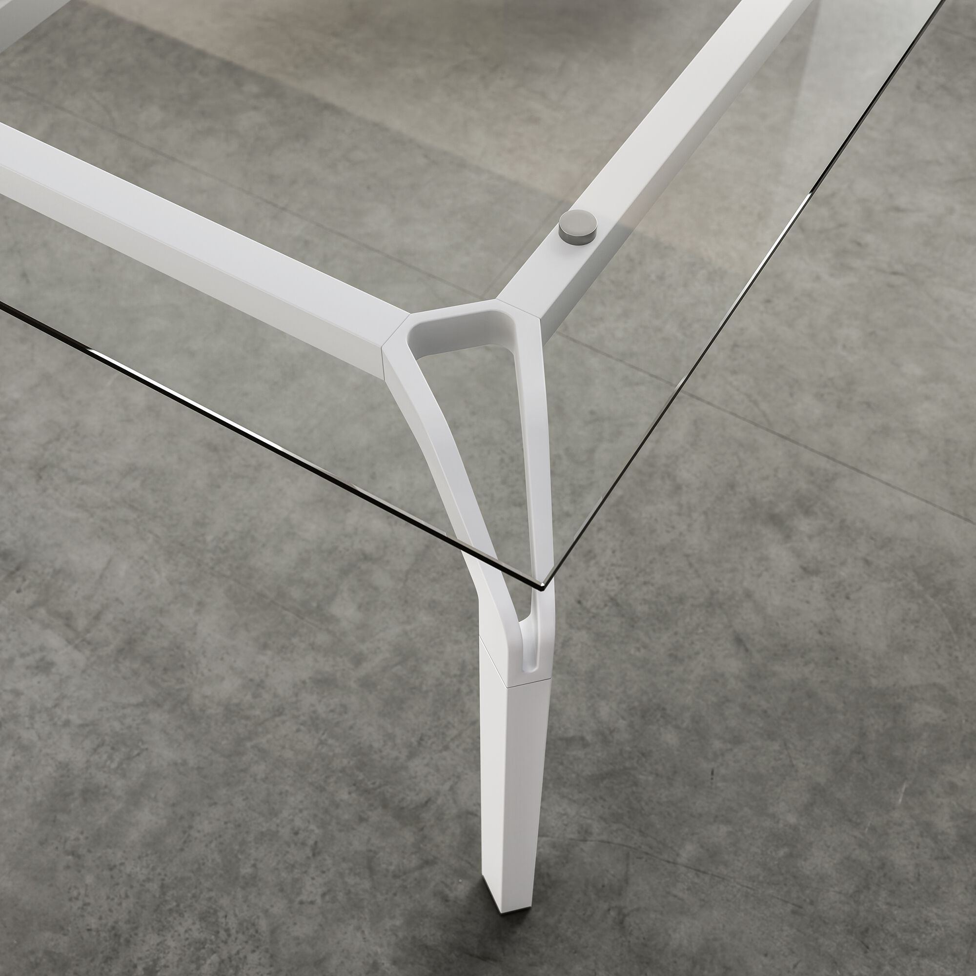 YOGA Glass office desk / meeting table By About Office
