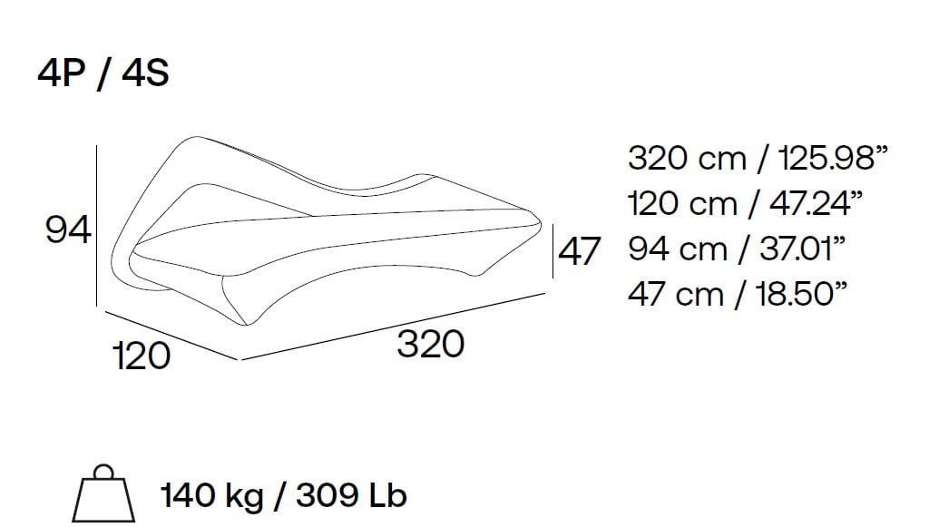 SOFT MACHINE 4 seater sofa By Adrenalina