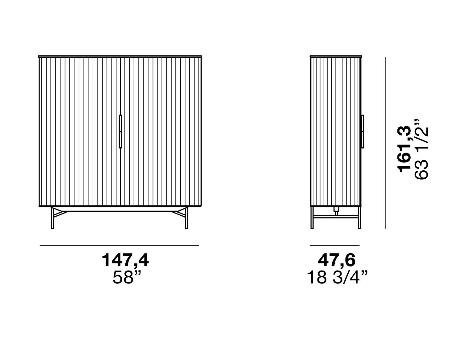 RIGADIN Highboard By Alf DaFrè