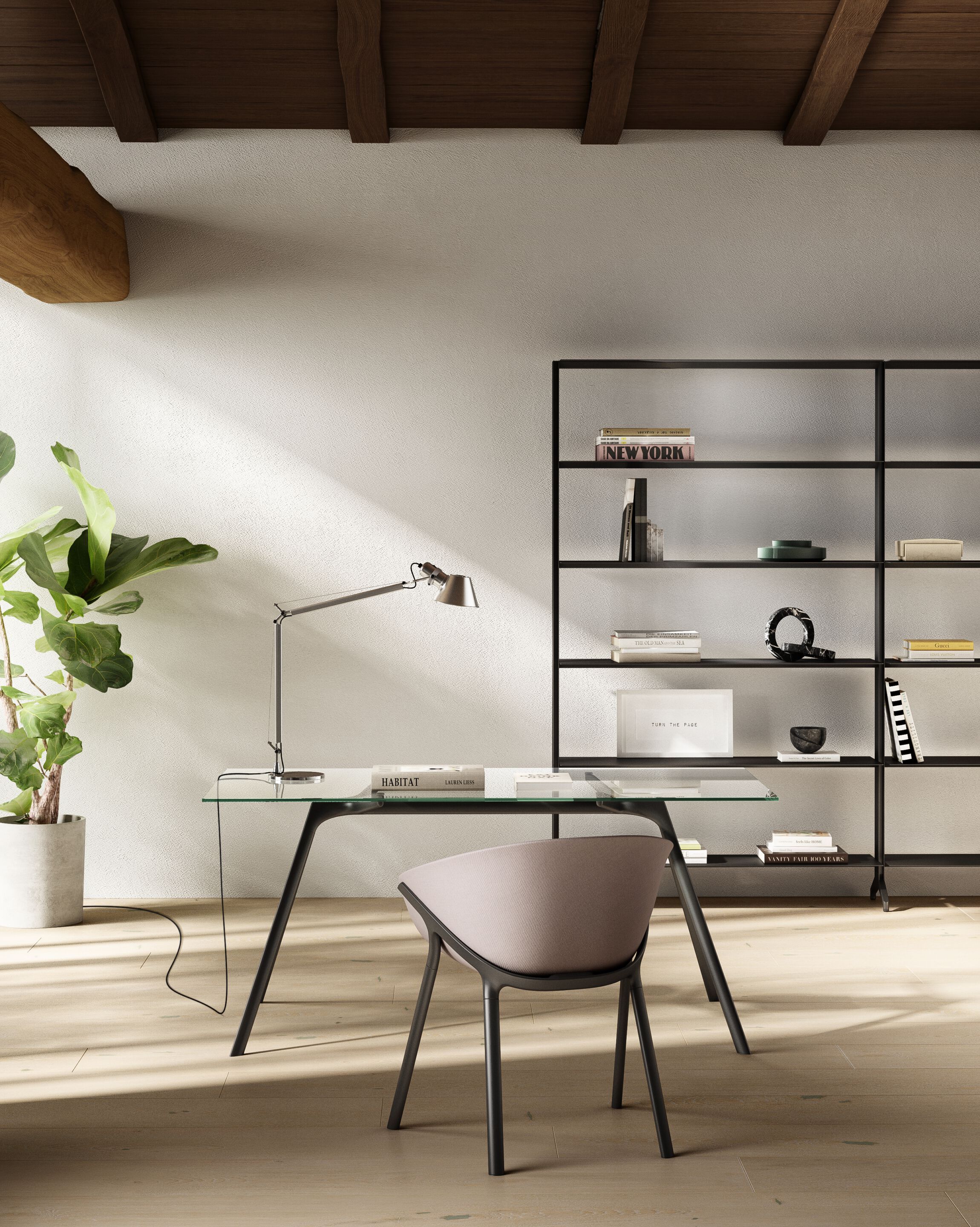 ALINE_02 SELF STANDING Open modular aluminium bookcase By Alias | design Dante Bonuccelli