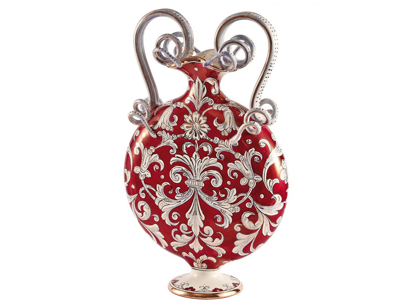 LUSTRO RUBINO Vase By Antica Deruta