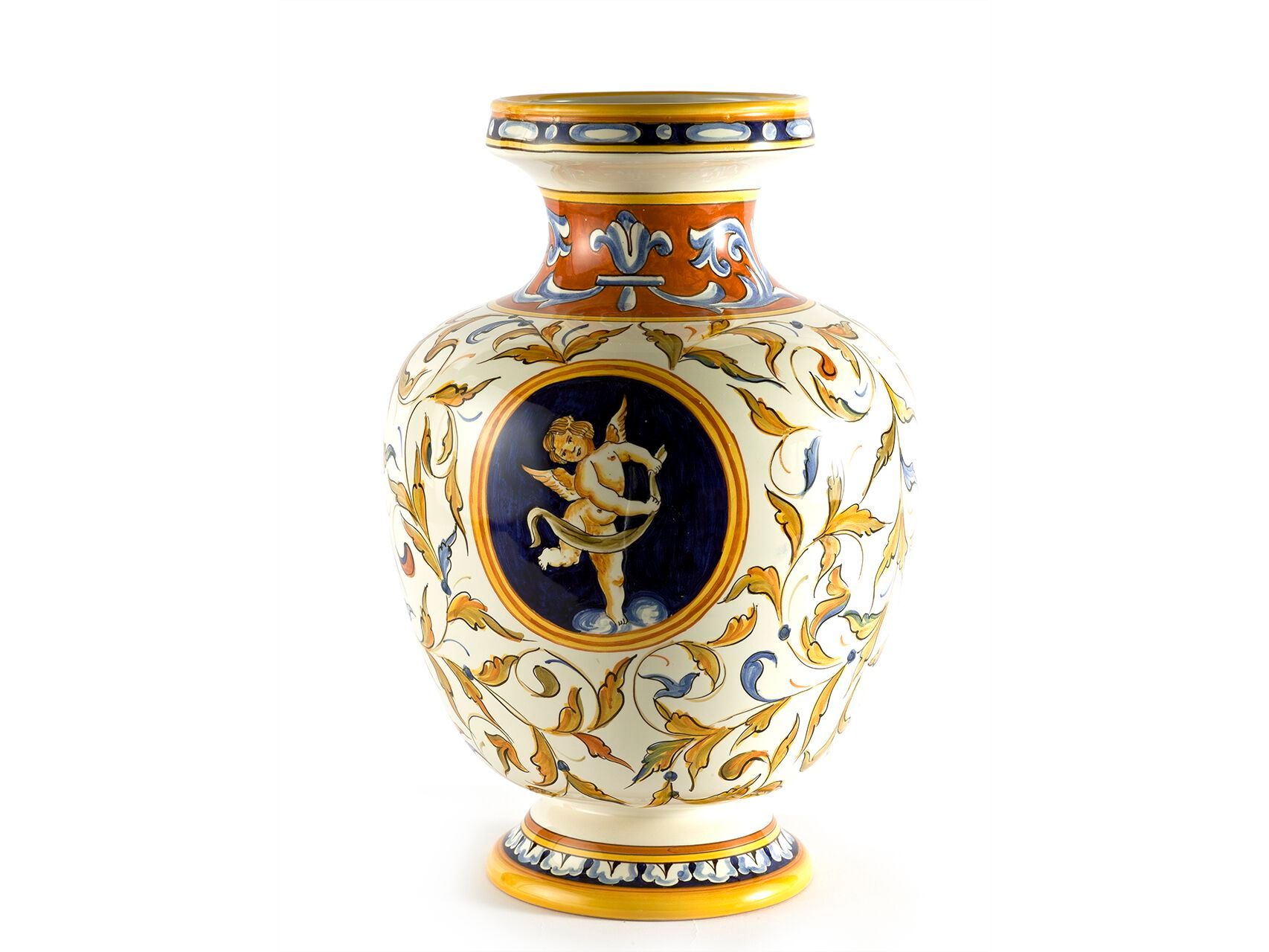 RAFFAELLO Vase By Antica Deruta