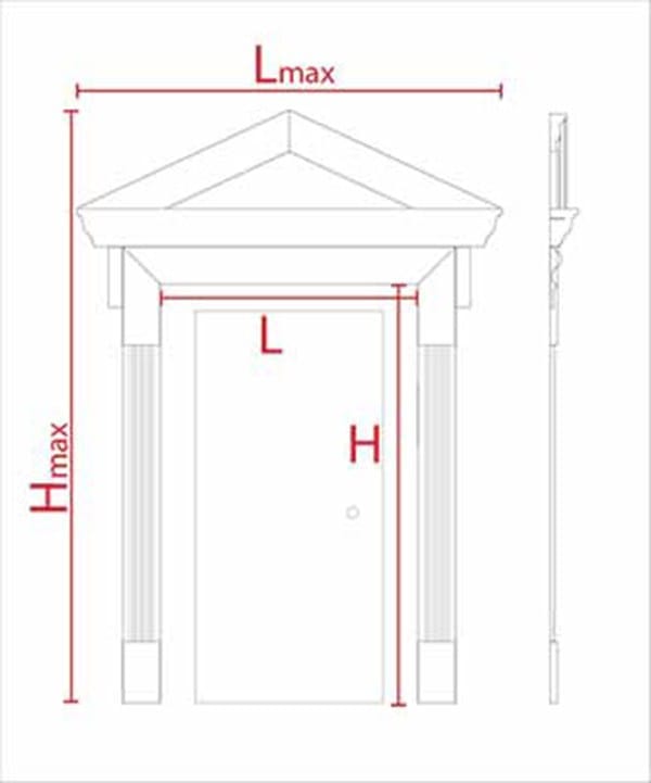 Cornice per porte e portali d'ingresso Cornice per porte e portali d ...