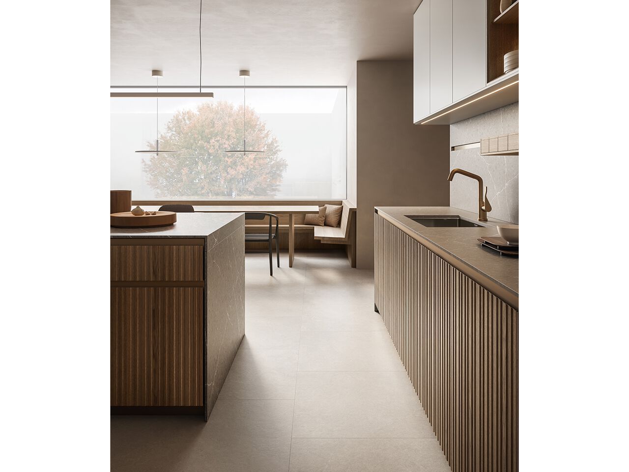 THEA – HANDLE-FREE KITCHEN Kitchen with island By Arclinea | design ...