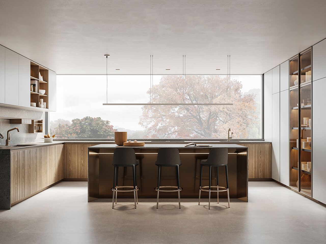 THEA – HANDLE-FREE KITCHEN Cucina con isola By Arclinea | design ...