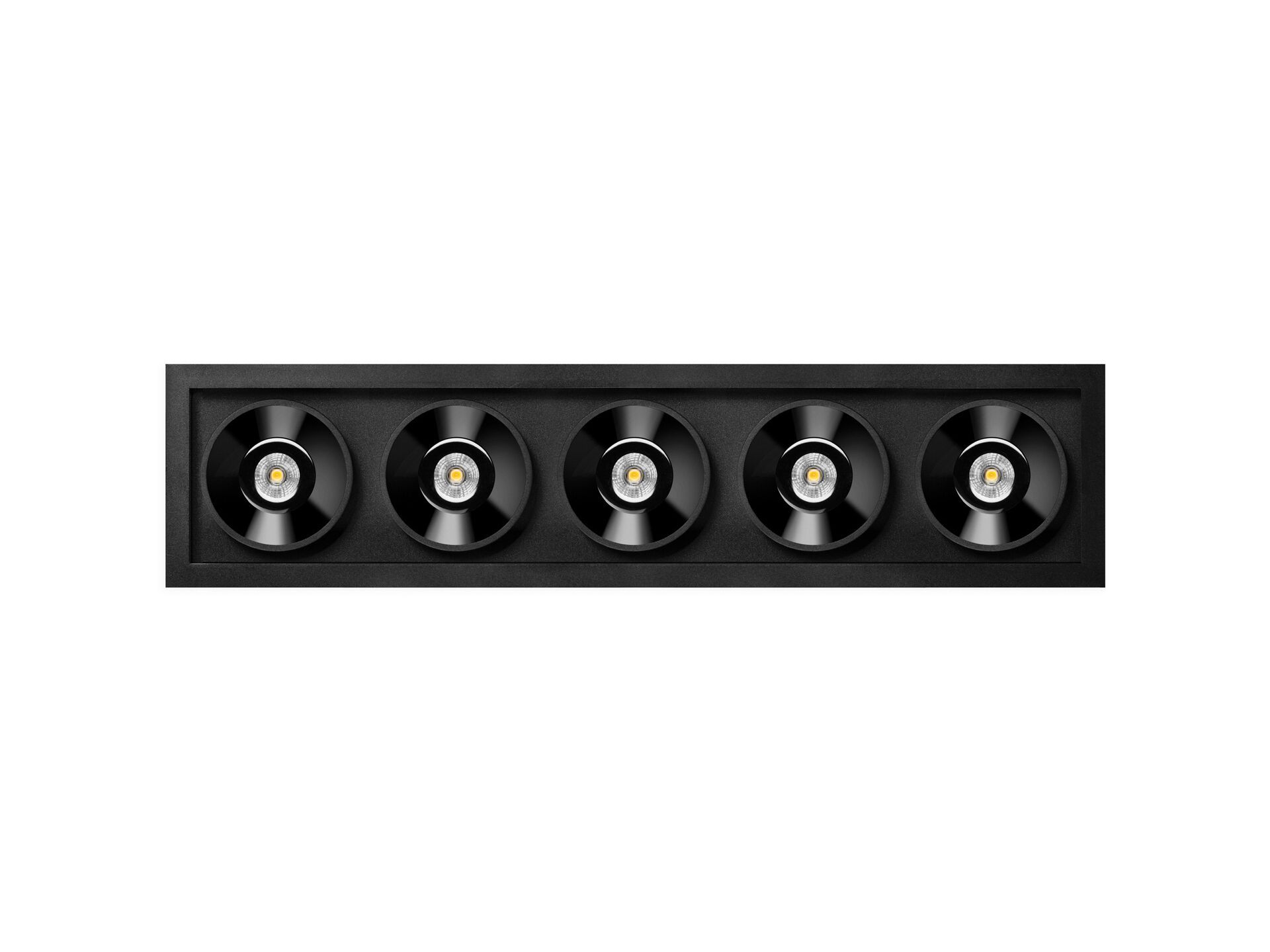 BLACK FOSTER RECESSED 5 Recessed LED multiple aluminium spotlight By ...