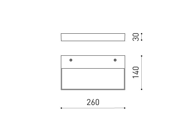 REC SLIM Aluminium wall light By Arkoslight | design Rubén Saldaña
