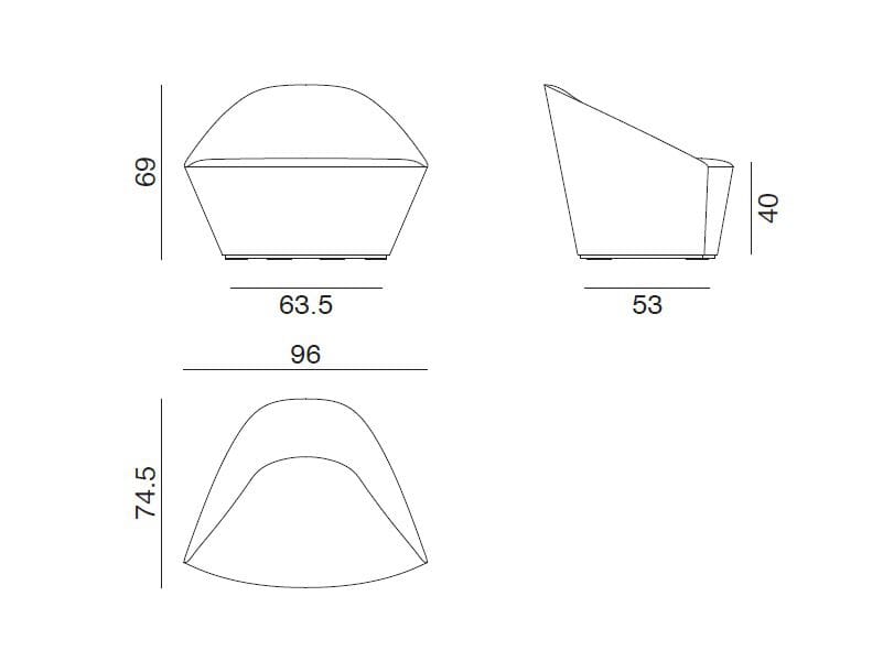 COLINA M Easy chair By Arper | design Lievore Altherr Molina