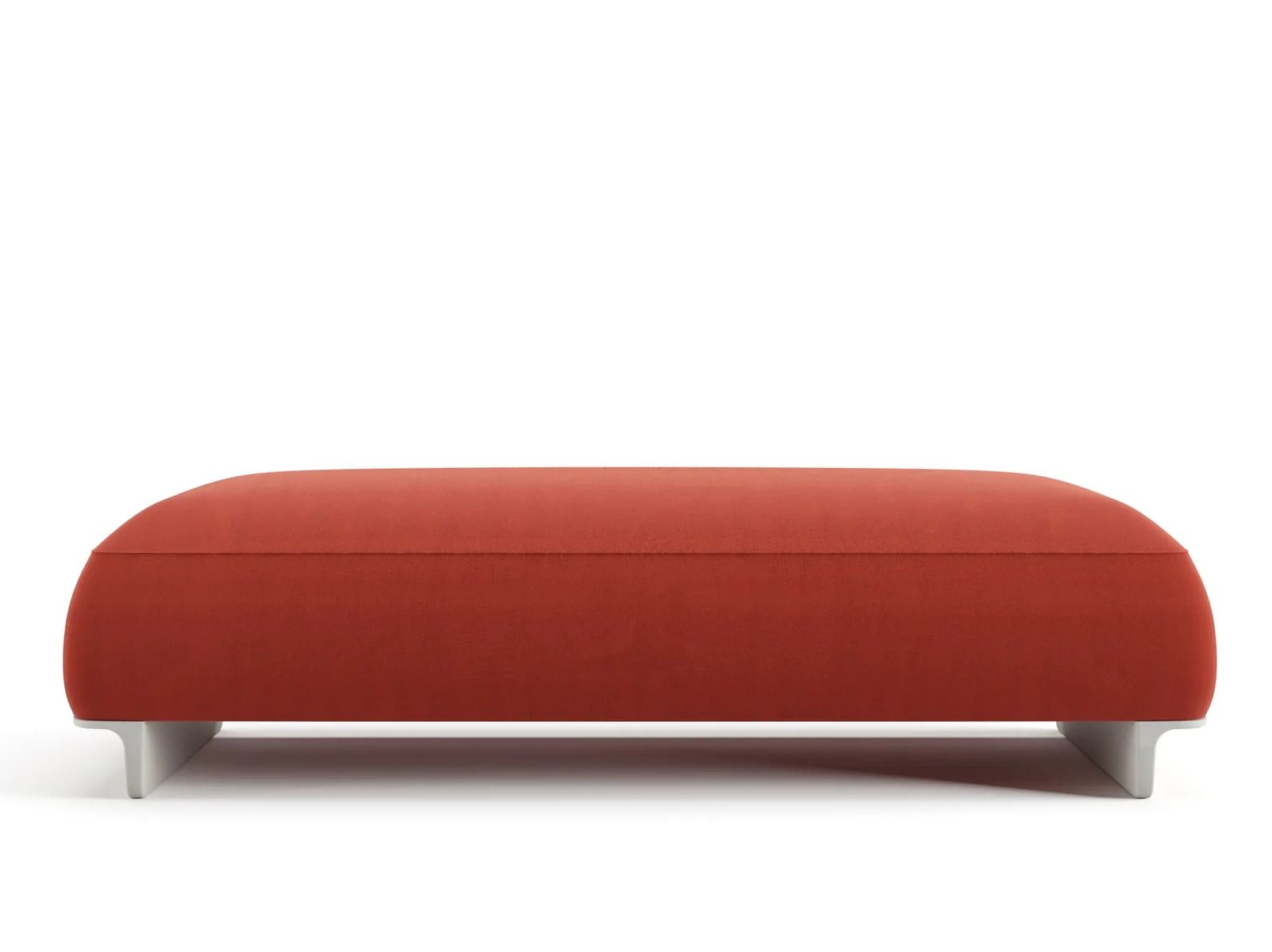 RALIK Rectangular modular fabric pouf By Arper | design Ichiro Iwasaki