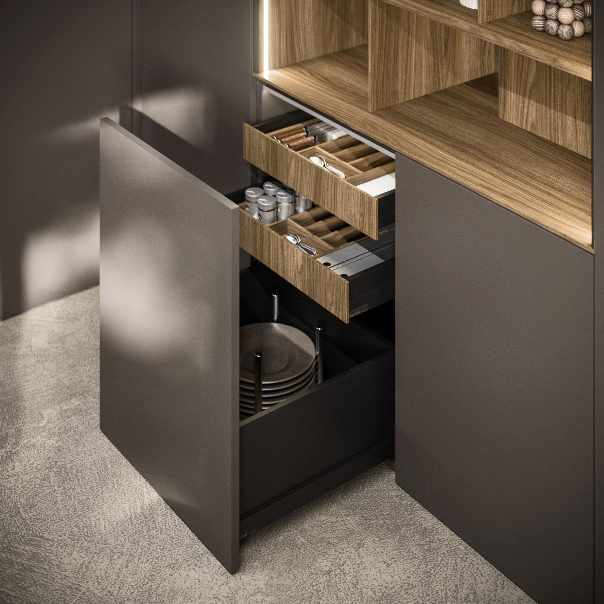 AK_PROJECT_01 Fitted kitchen with island By Arrital