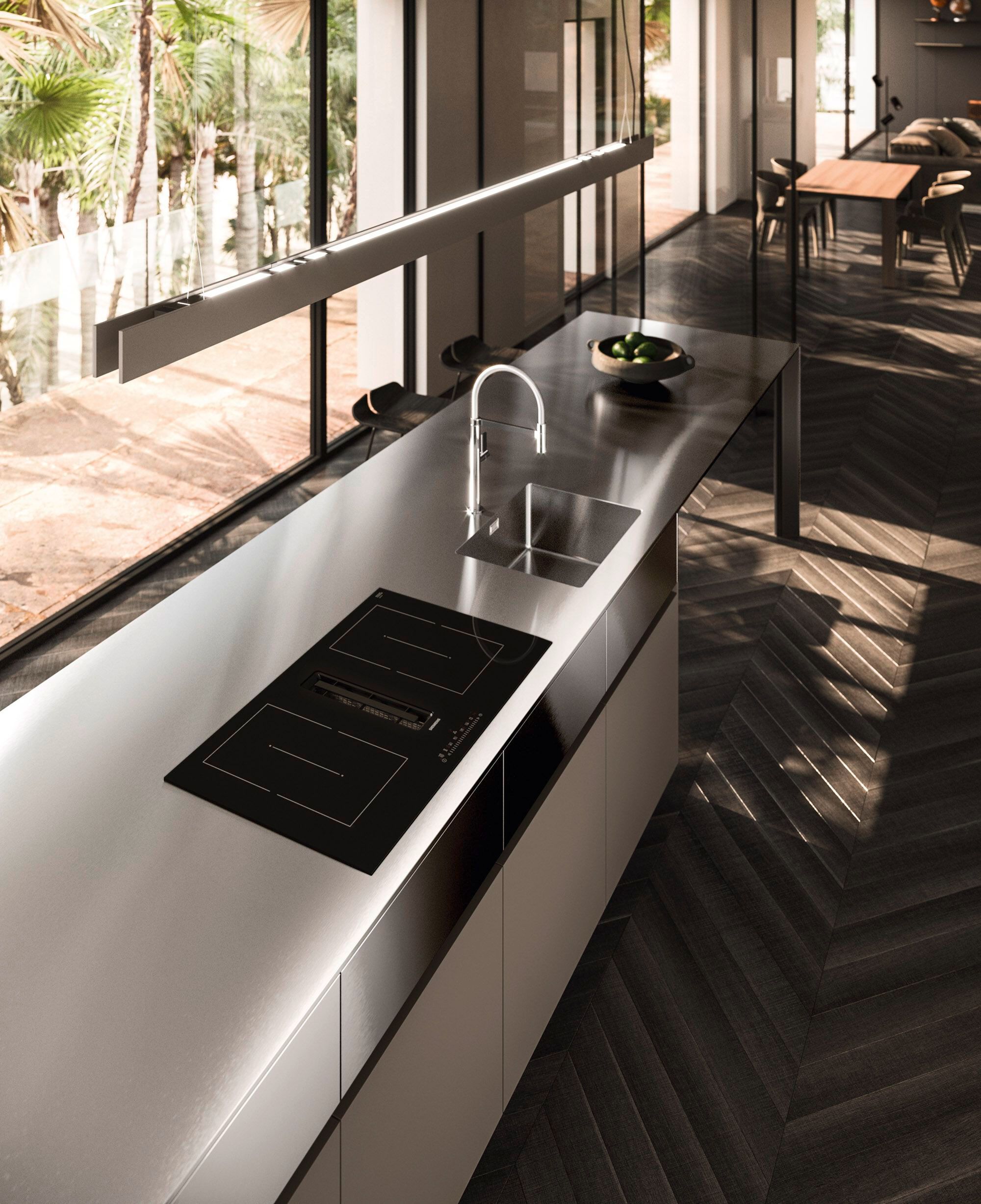 AK_PROJECT_07 Fitted kitchen with island By Arrital