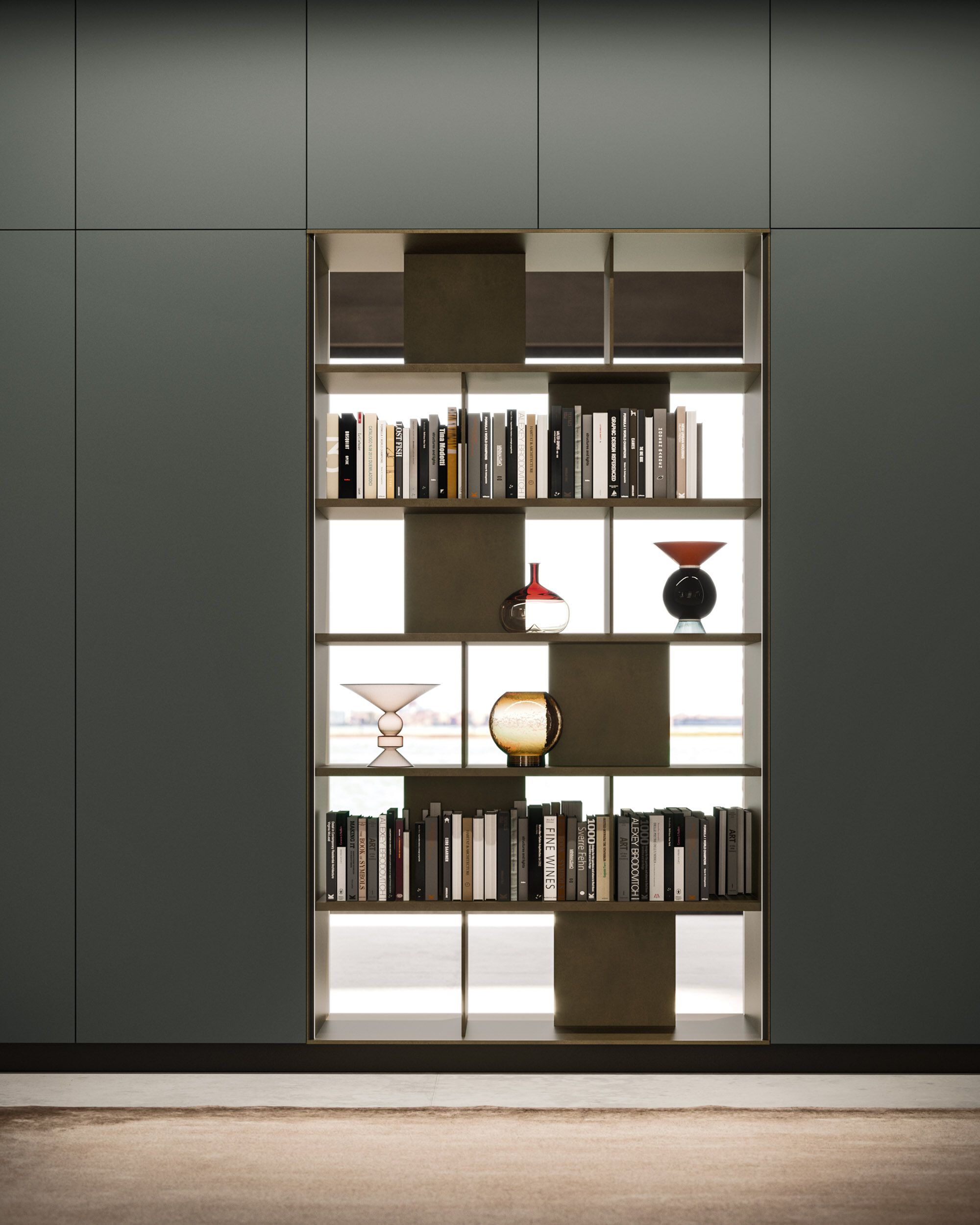 DIVIDER SYSTEM Divider wooden storage wall By Arrital