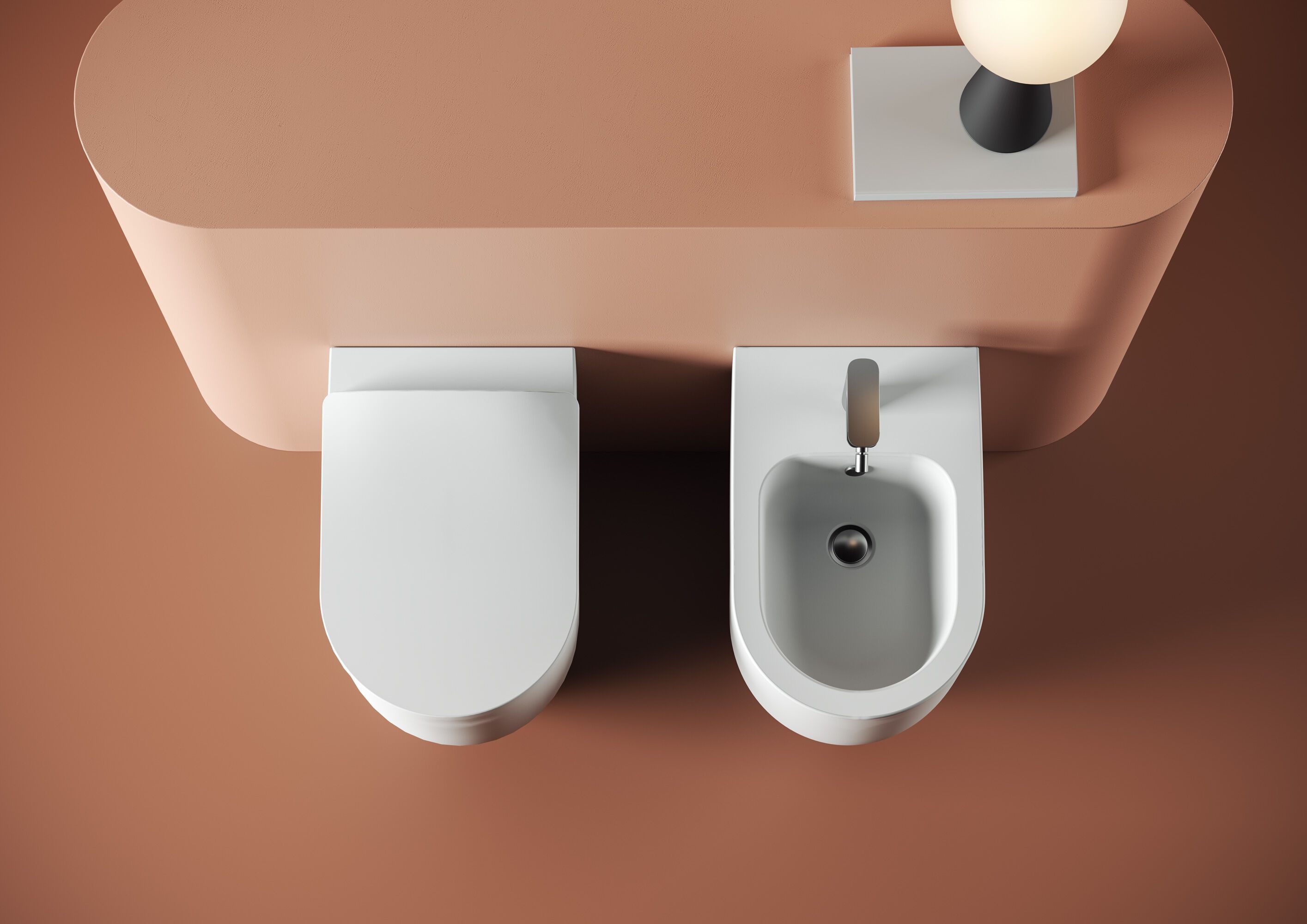 MONET PLUS Floor mounted rimless ceramic toilet By Artceram