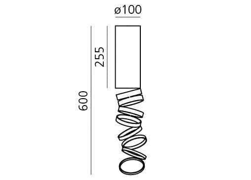 ARTEMIDE - DECOMPOSÉ LIGHT RED Ceiling lamp By In Stock | design Atelier Oï