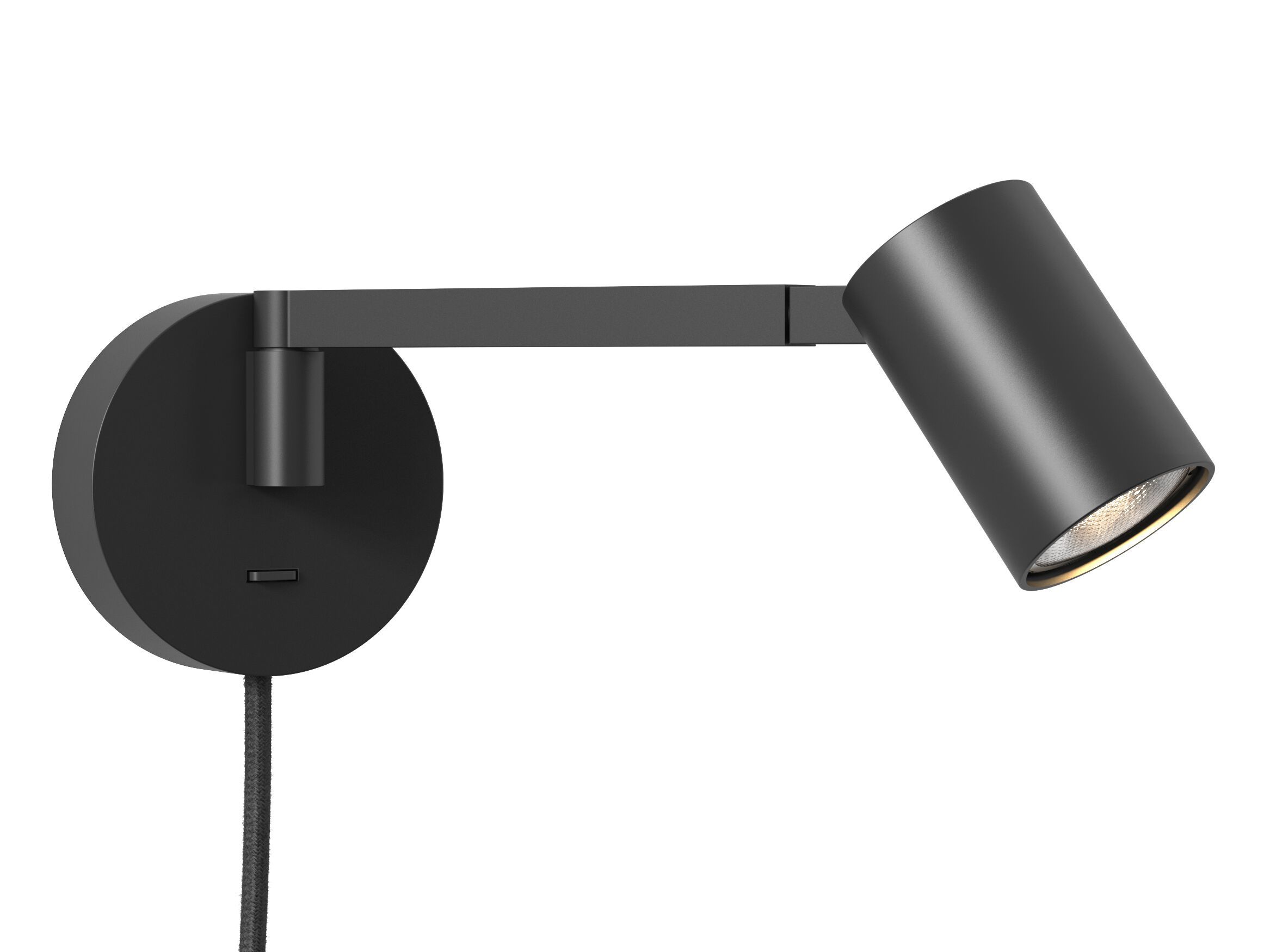 ASCOLI SWING PLUG IN Adjustable wall-mounted LED steel spotlight By ...