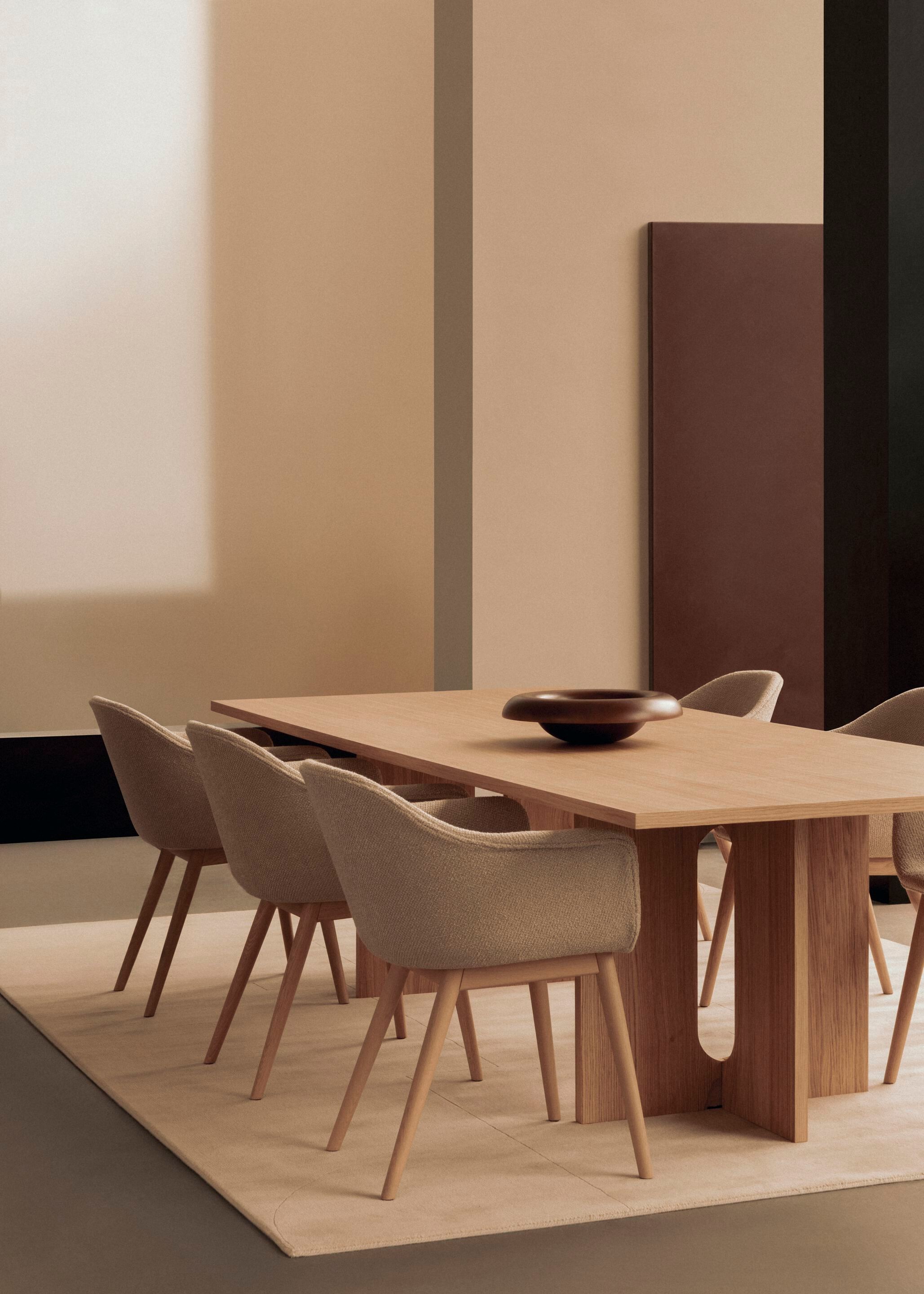 ANDROGYNE Rectangular wooden dining table By Audo Copenhagen