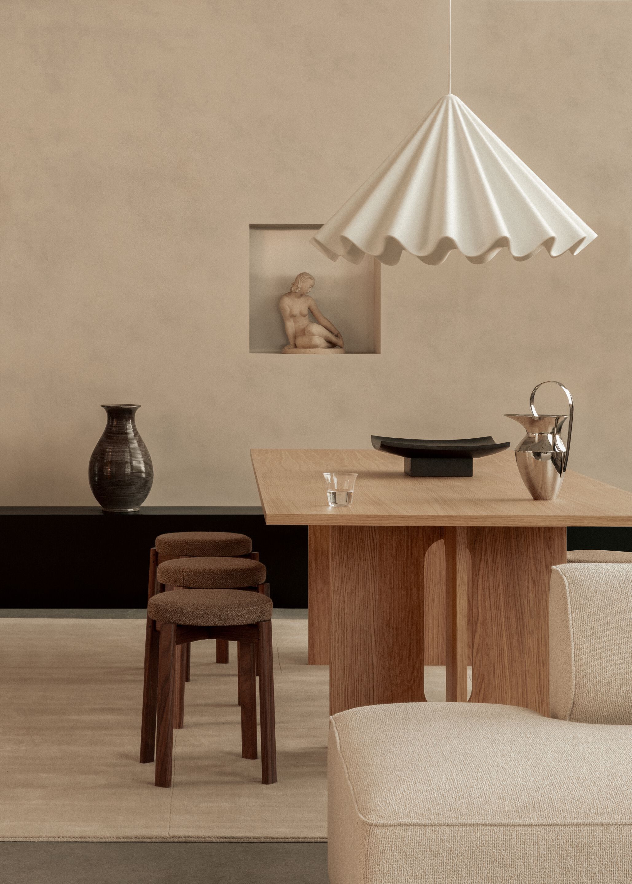 ANDROGYNE Rectangular wooden dining table By Audo Copenhagen