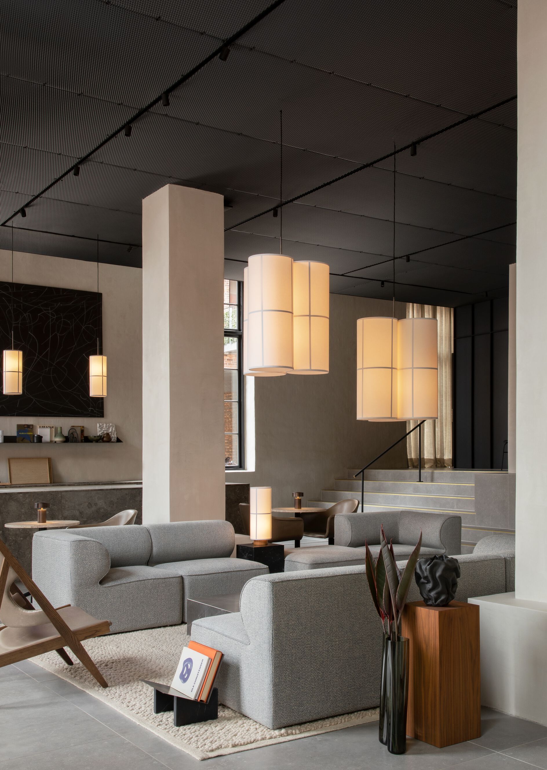 HASHIRA CLUSTER Linen pendant lamp By Audo Copenhagen | design Norm ...