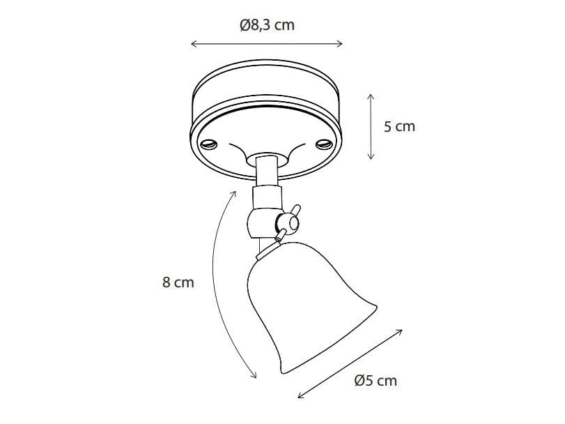 FLEURE ON ROUND BASE Spotlight By Authentage Lighting