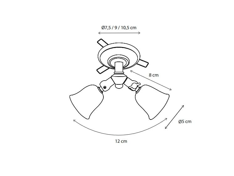 FLEURE TWIN ROSAS WITH SPRINGS Spotlight By Authentage Lighting