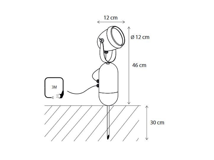 MACRO POWER PROJECTOR ON SPIKE Proiettore per esterno By Authentage ...