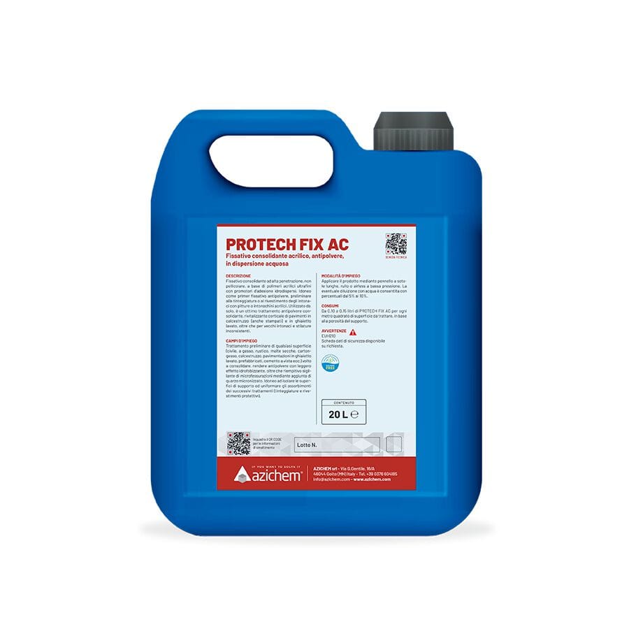 Fissativo consolidante acrilico, antipolvere PROTECH FIX AC - Azichem - Edilportale