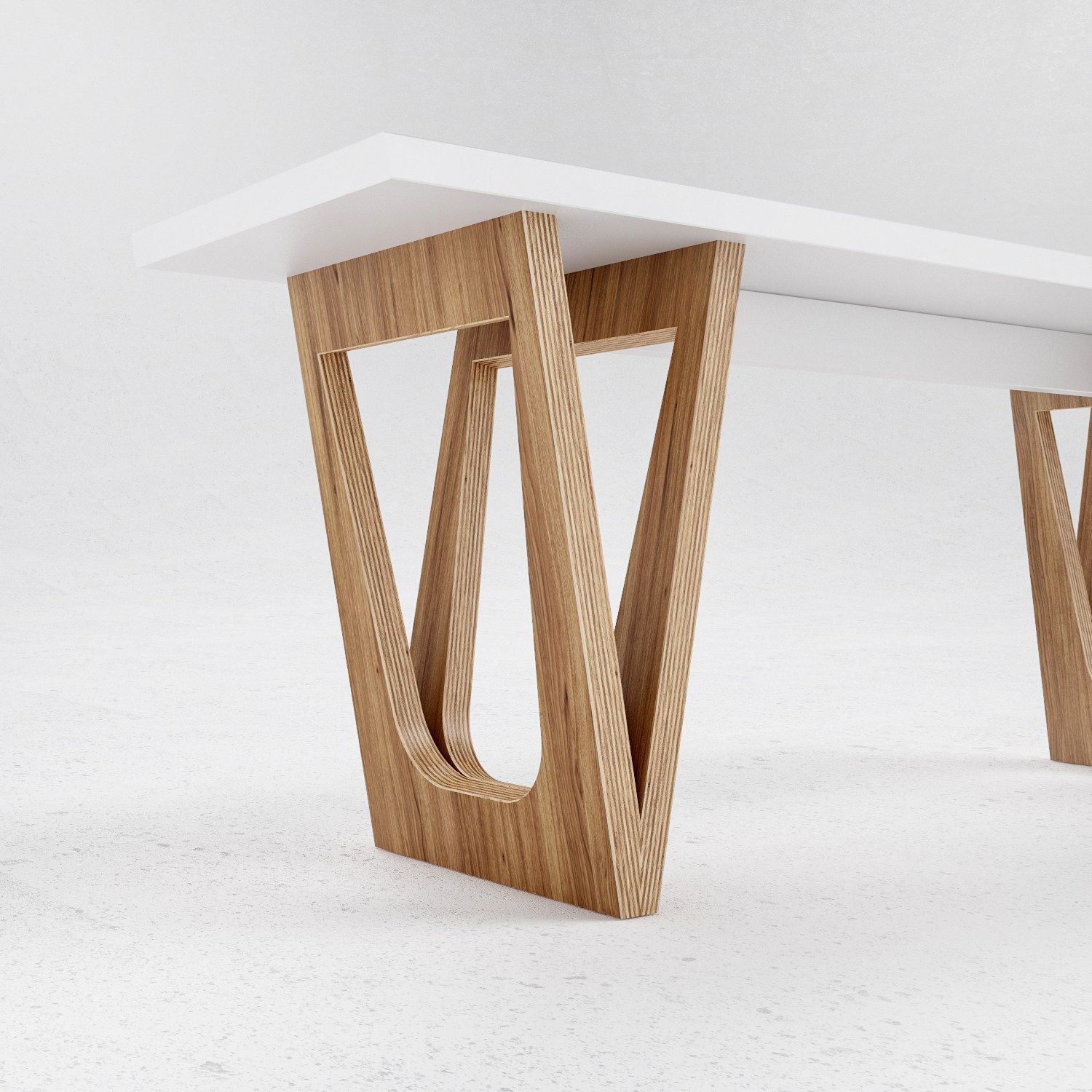 Wood veneer bench seating B2 B Collection By ODESD2 design Svyatoslav Zbroy