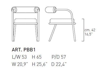 Fabric easy chair with armrests BABA Baba Collection By MY home ...