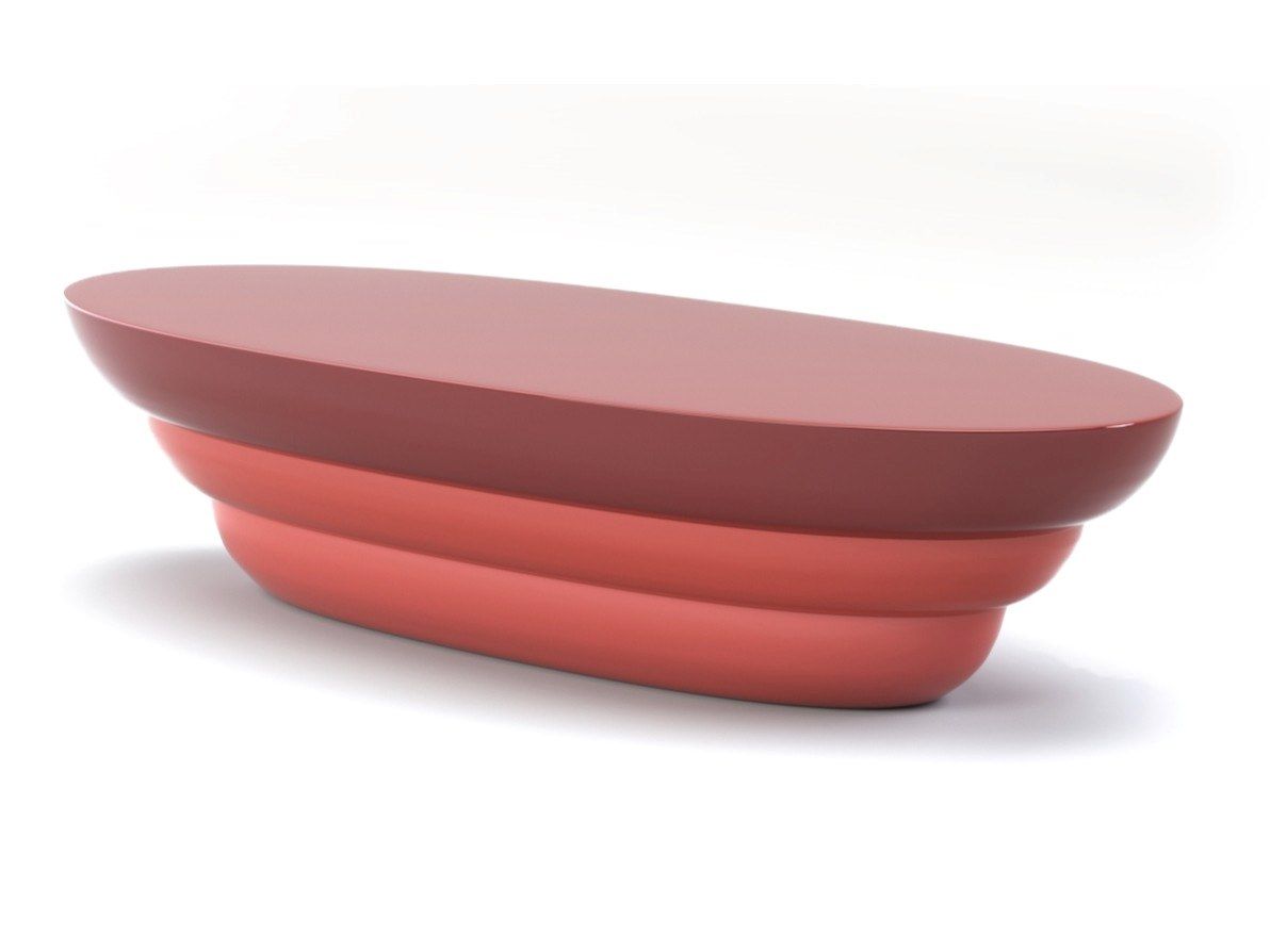 BABKA Low oval glass-fibre coffee table By POPUS EDITIONS | design ...