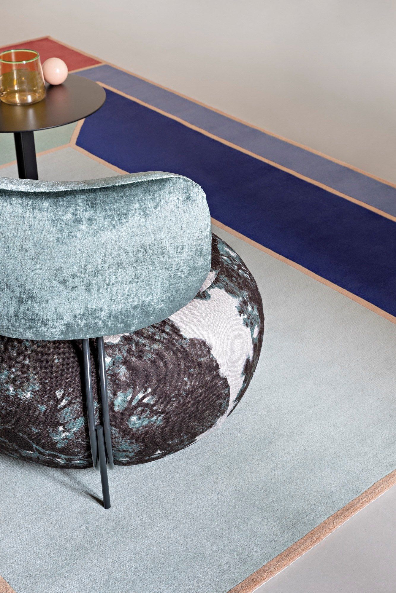 Fabric armchair BABY GEO Geo Collection By Saba Italia design Paolo ...