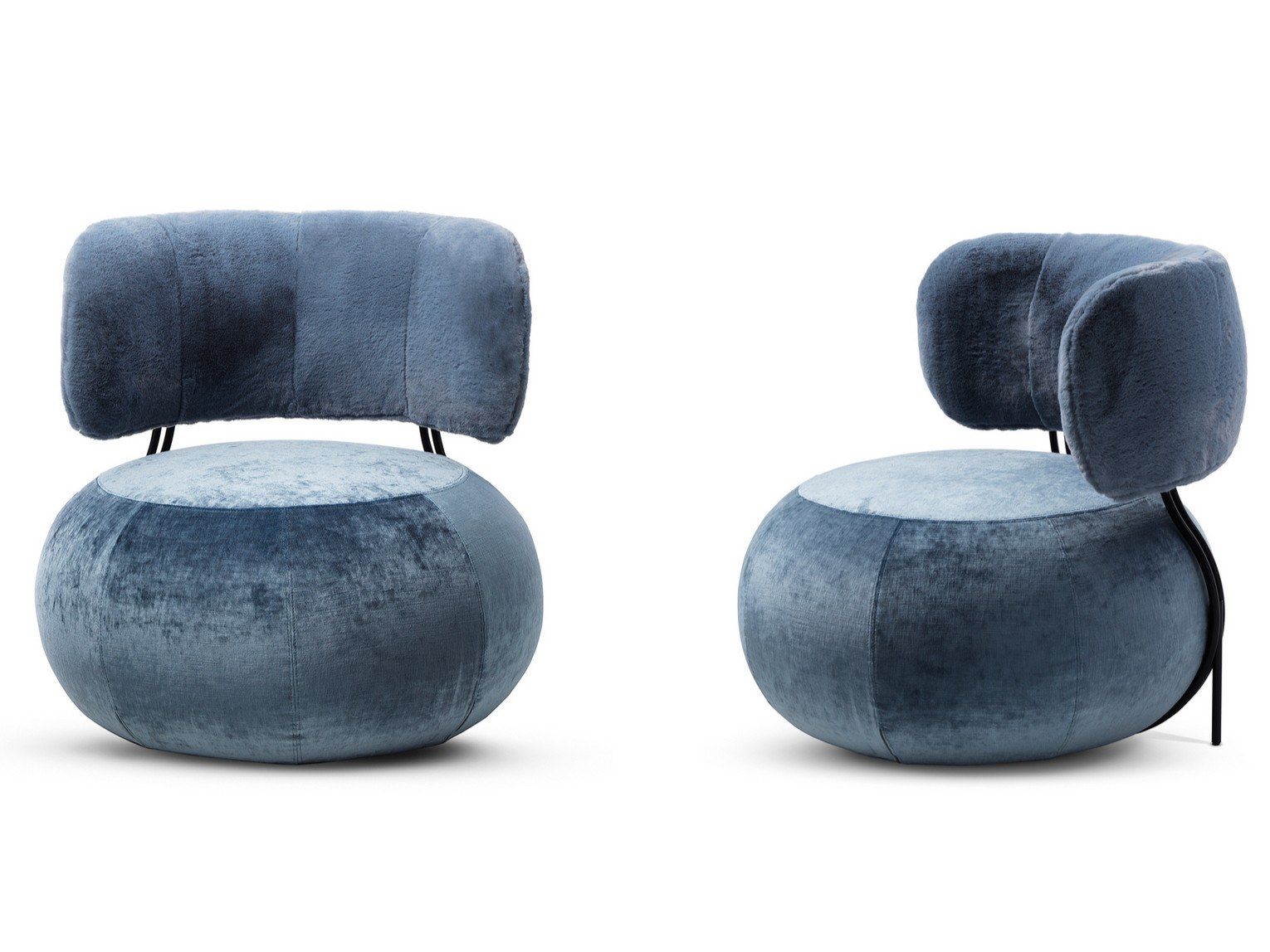 Fabric armchair BABY GEO Geo Collection By Saba Italia design Paolo ...