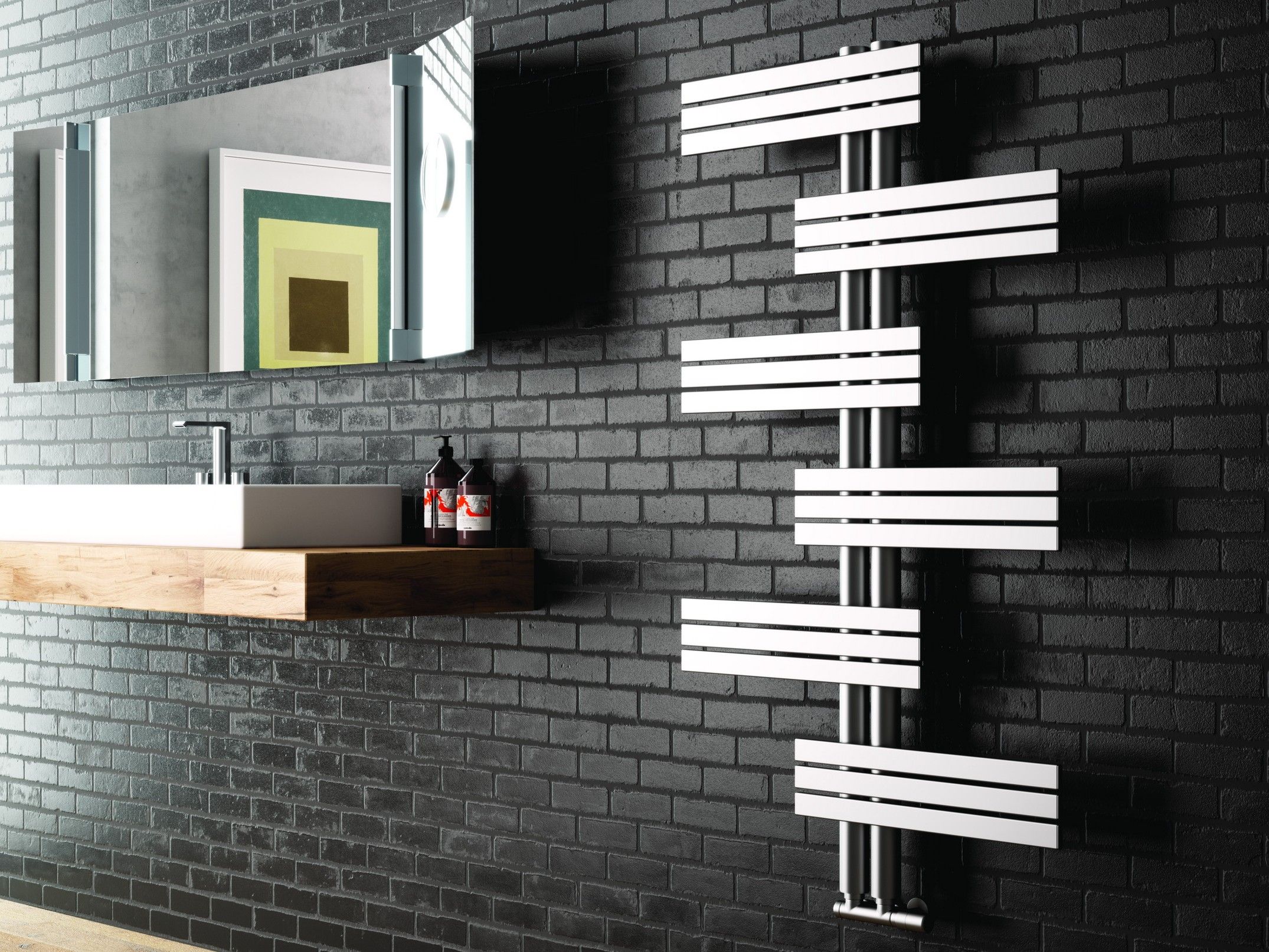 BABYLA | Brushed steel radiator By CORDIVARI design Mariano Moroni
