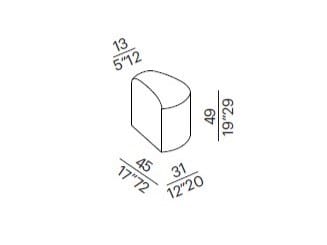 BACO Pouf By Meridiani | design Andrea Parisio