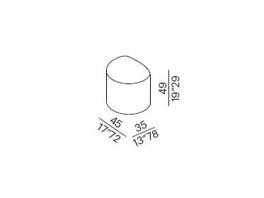 BACO Pouf By Meridiani | design Andrea Parisio