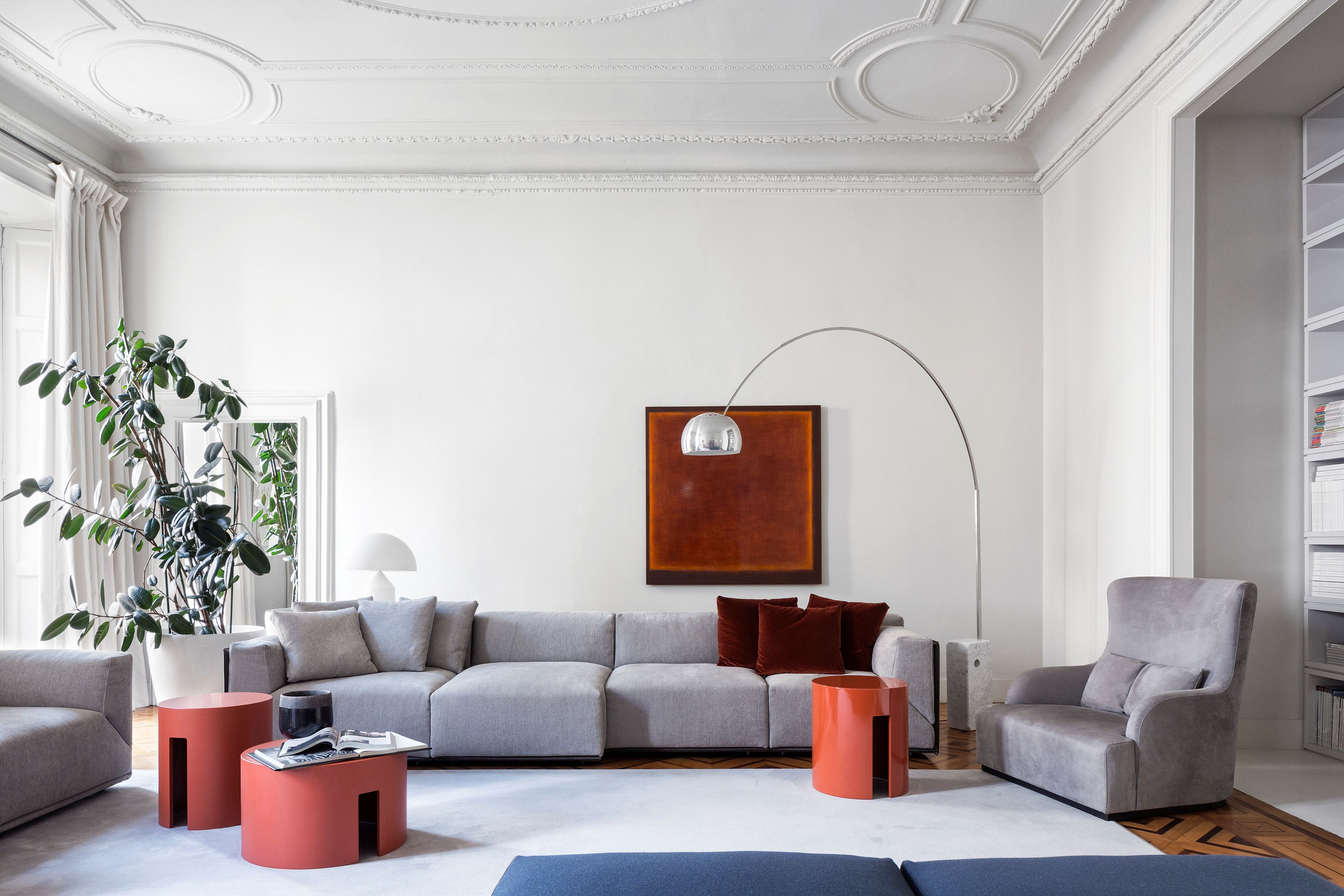 BACON Sectional fabric sofa By Meridiani | design Andrea Parisio