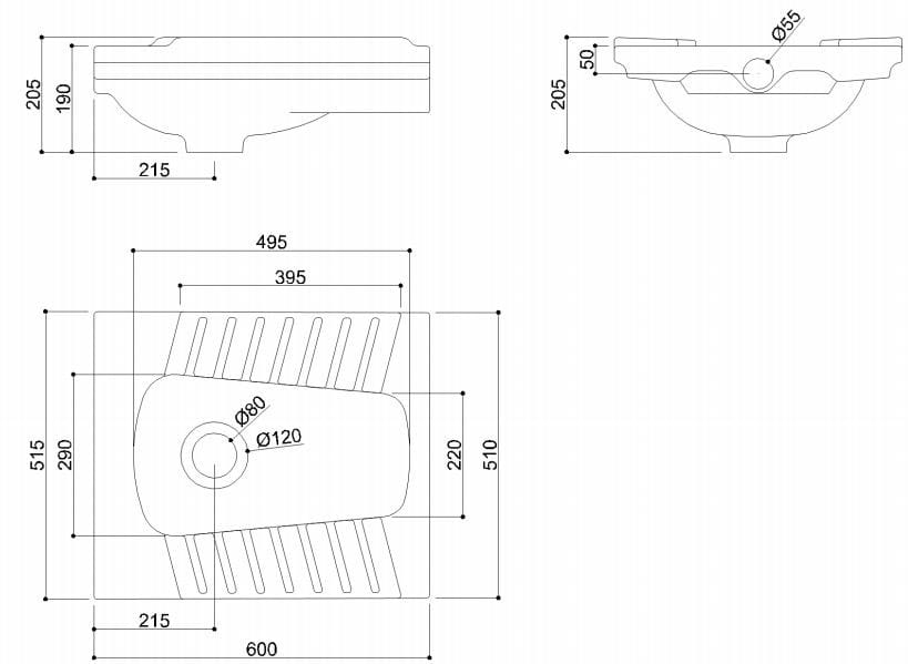 BAGNOCUCCIOLO®-STANDARD Wc pubblico alla turca da incasso in porcellana ...