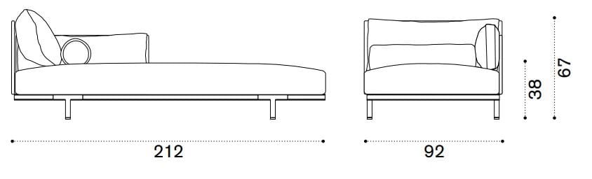 BAIA | Garden daybed By Ethimo design Christophe Pillet
