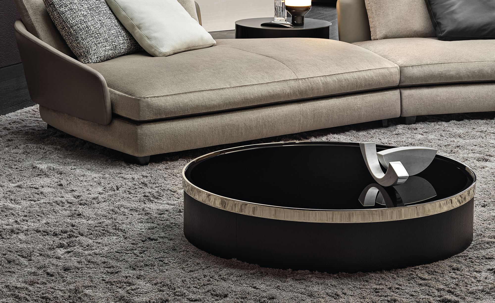 Coffee table BAILLY By Minotti design Rodolfo Dordoni