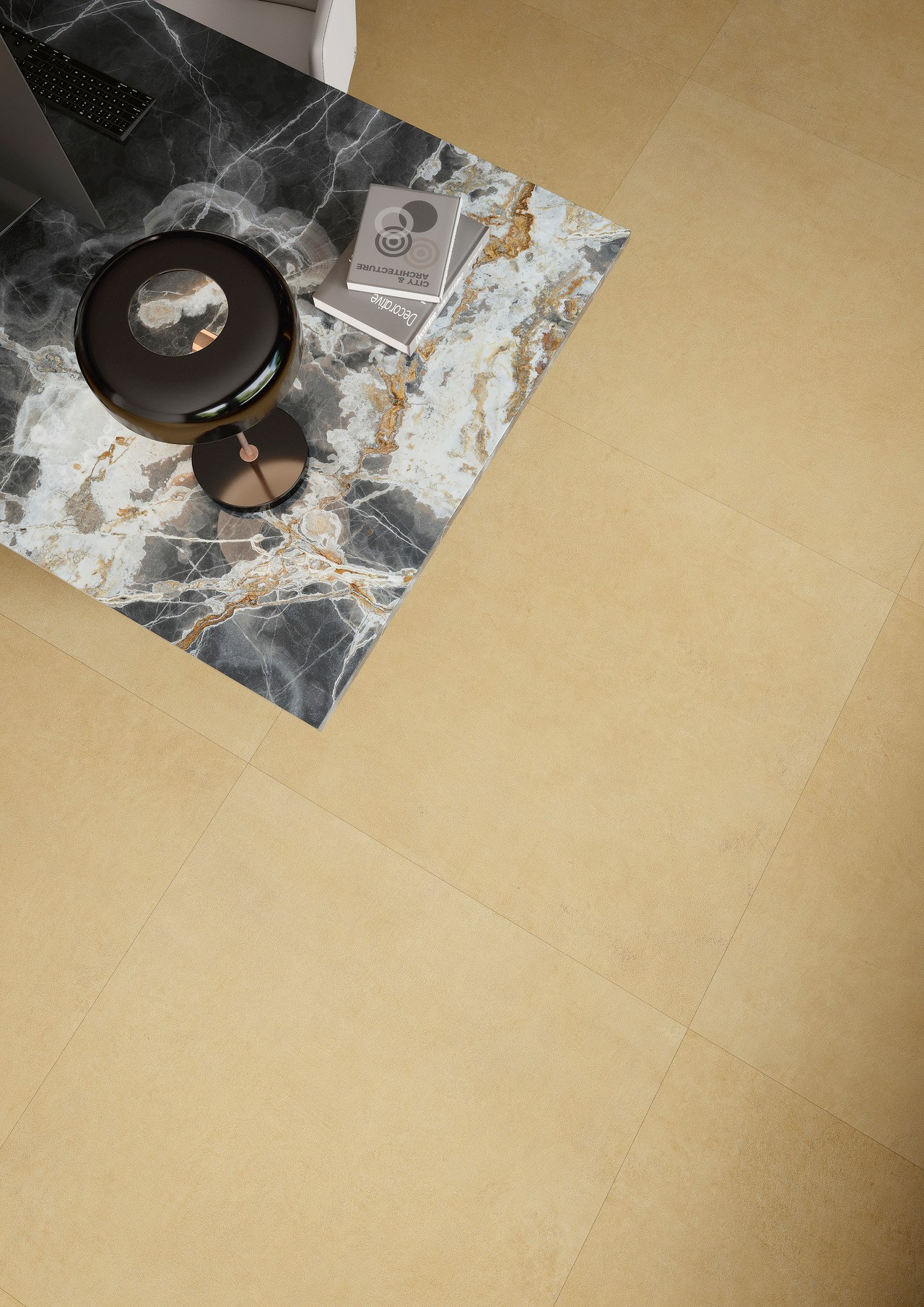BALANCE - MUSTARD Wall/floor tiles By ARIOSTEA