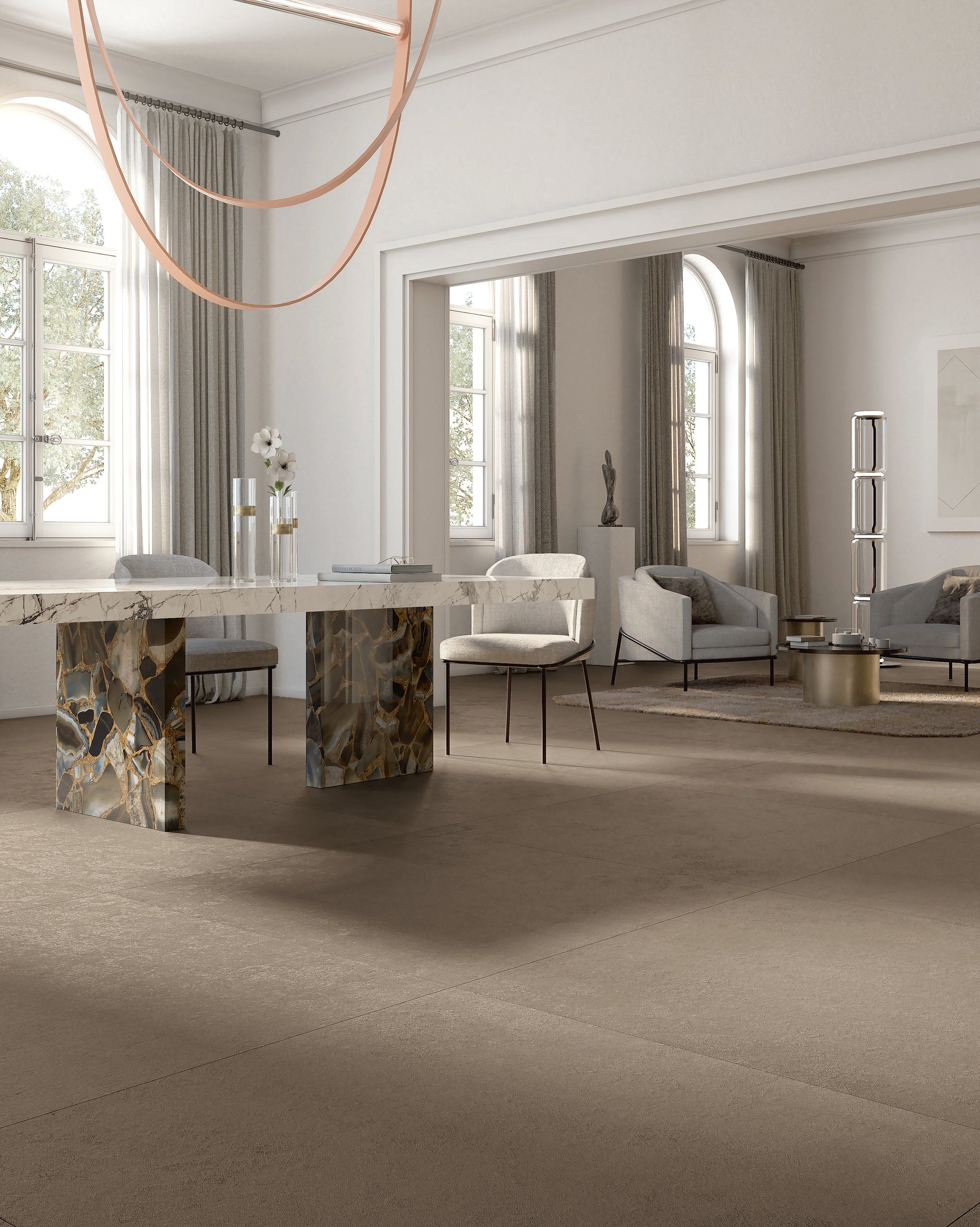 BALANCE - TAN Pavimento/rivestimento By ARIOSTEA