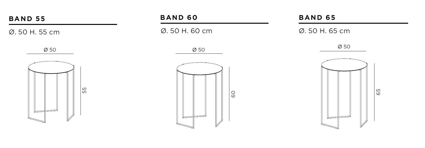 BAND Coffee table By DE CASTELLI | design Baldessari e Baldessari
