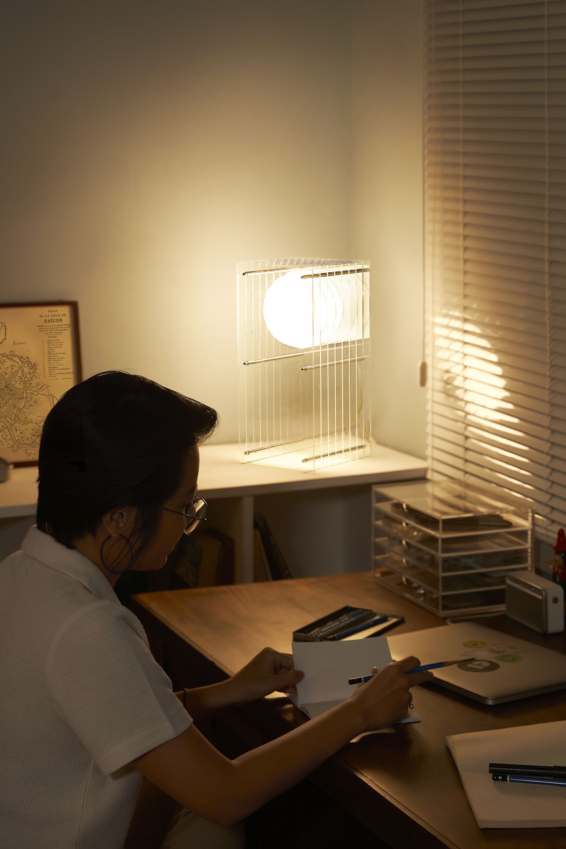 LỚP SMALL RECTANGLE Table lamp By BằNG