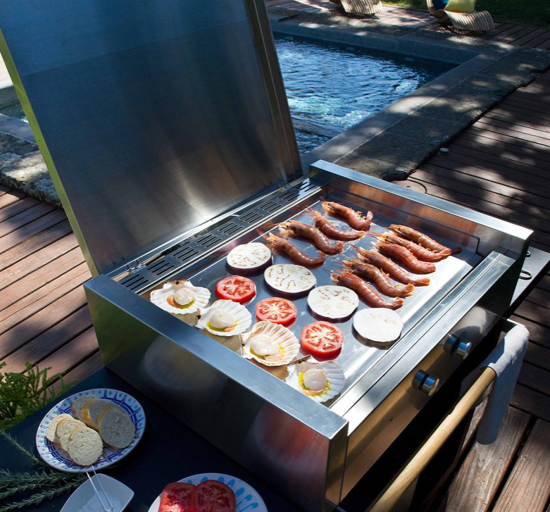 Stainless steel barbecue BARBY By Unopiù design Alessandro Andreucci ...